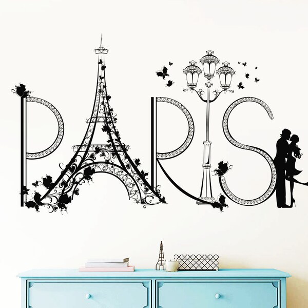 Paris Wall Decals - Etsy