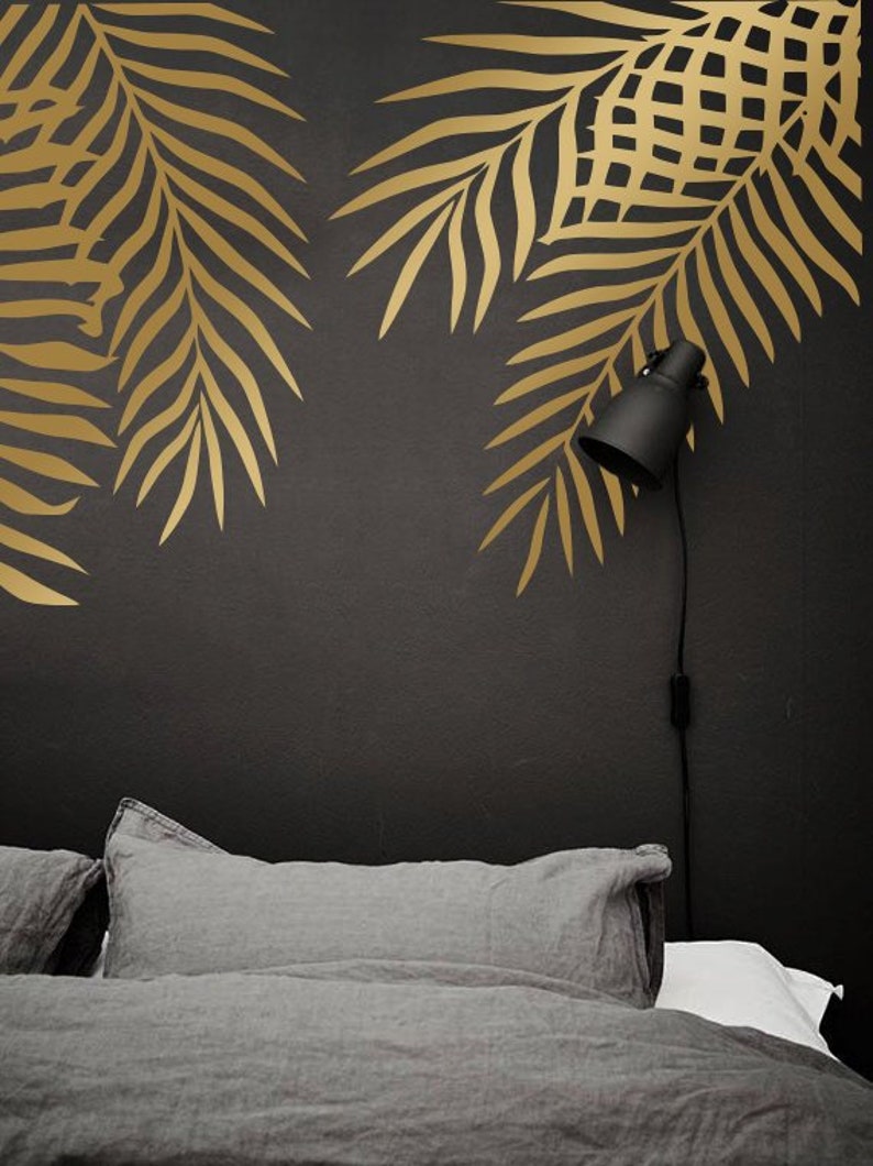 Buy Large Palm Leaf Decals Monstera Wall Decals Tropical Leaf Online In
