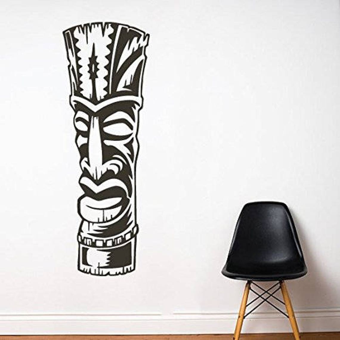 Tiki Totem Wall Decal Sticker India Wall Decal Gift Wall - Etsy