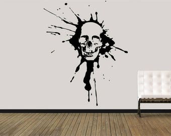 Snake Skull Wall Decal Wall Fabric Vinyl Decal Removable and Reusable ...