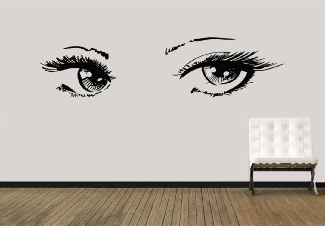 Eyelashes Decal,eyelashes Eye Decal,eyelashes Eye Sticker,girls Eyes ...