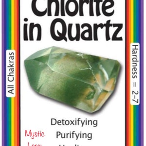 Raw Chlorite Quartz With Natural Termination - This Healing Crystal is ...