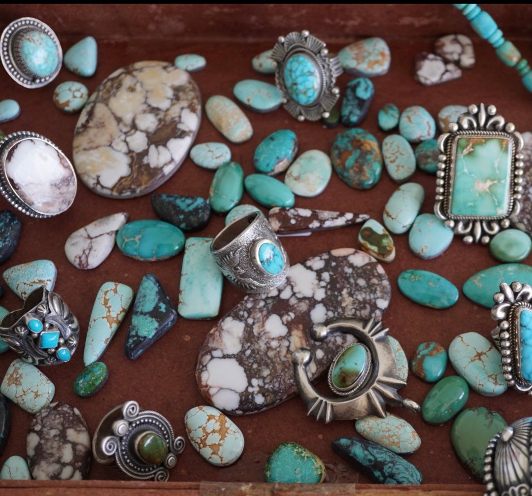 Vintage TURQUOISE Cabochons - Loose #8 Mine and Royston Mine in Nevada ...