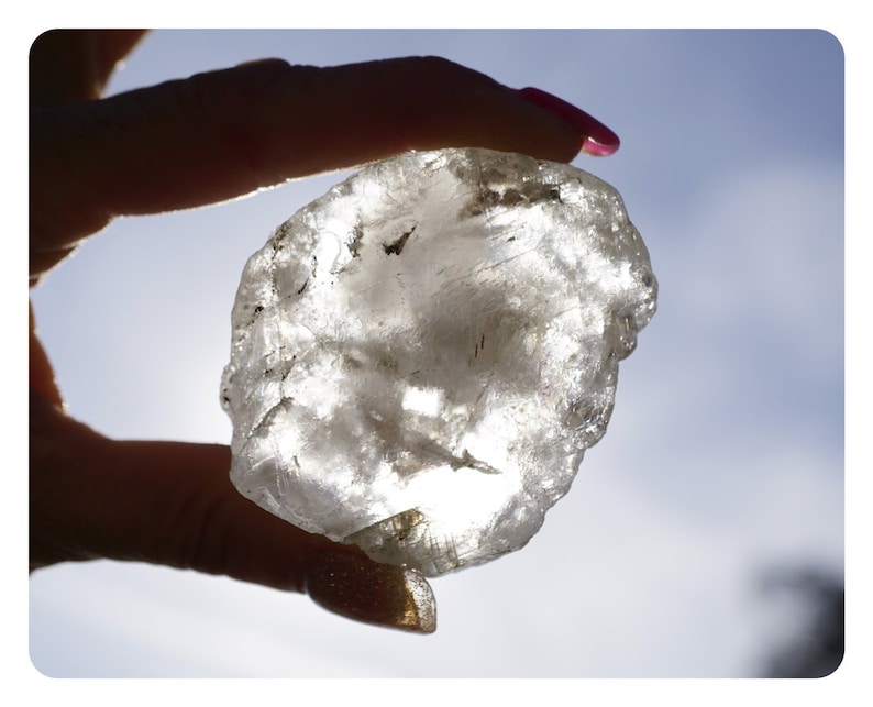Raw Clear CALCITE Crystal - All Sizes - White Light Calcite Pendant ...