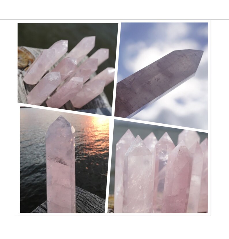 Polished ROSE QUARTZ Point Tower - 4 Sizes - This Healing Crystal Can ...