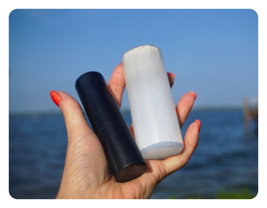 SHUNGITE & SELENITE Cylinders - Harmonize Energy and Balance Polarity ...