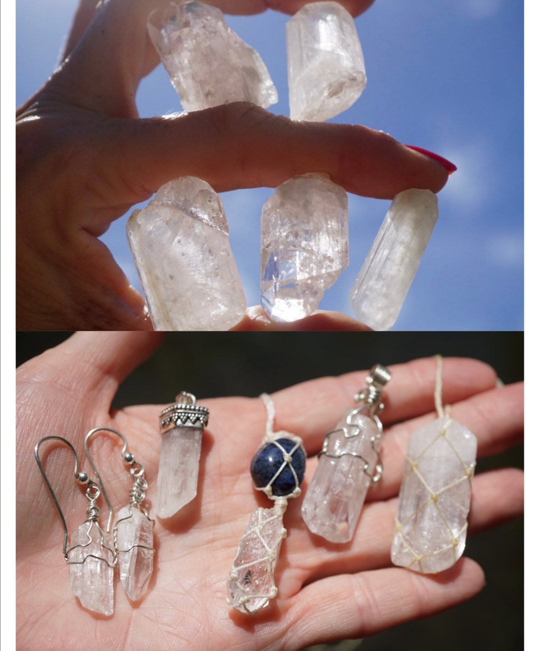 Natural Clear DANBURITE Many Sizes Danburite Earrings Danburite Pendant ...