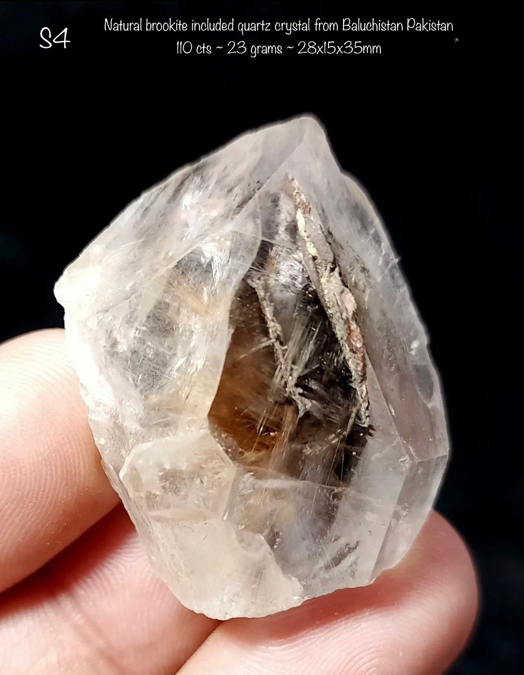 Raw Brookite Stone From Magnet Cave ~ Brookite Cluster ~ Brookite in ...