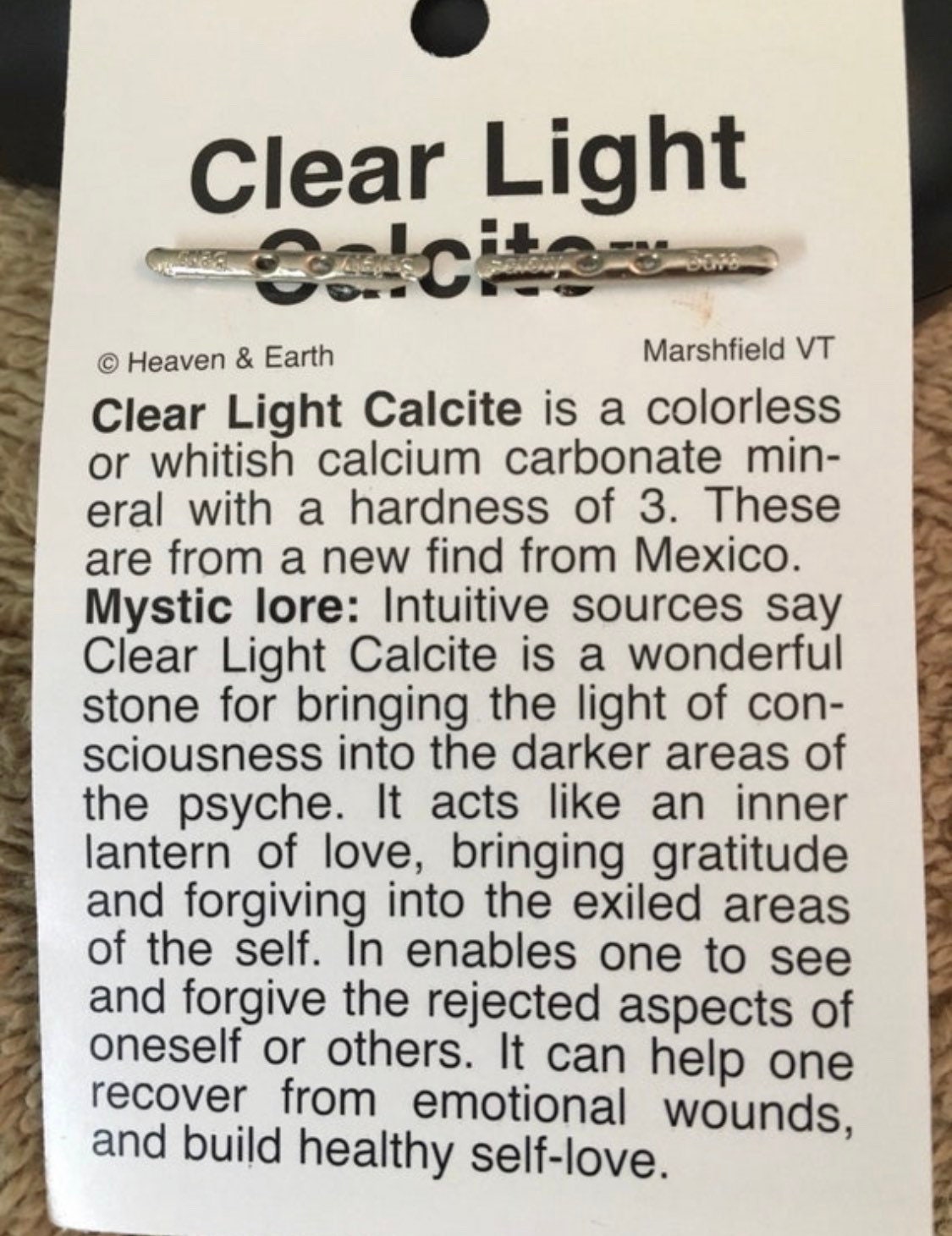 Raw Clear CALCITE Crystal - All Sizes - White Light Calcite Pendant ...