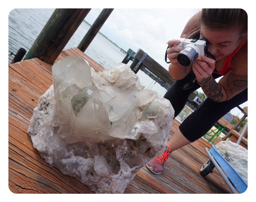 Raw Chlorite Quartz With Natural Termination - This Healing Crystal is ...