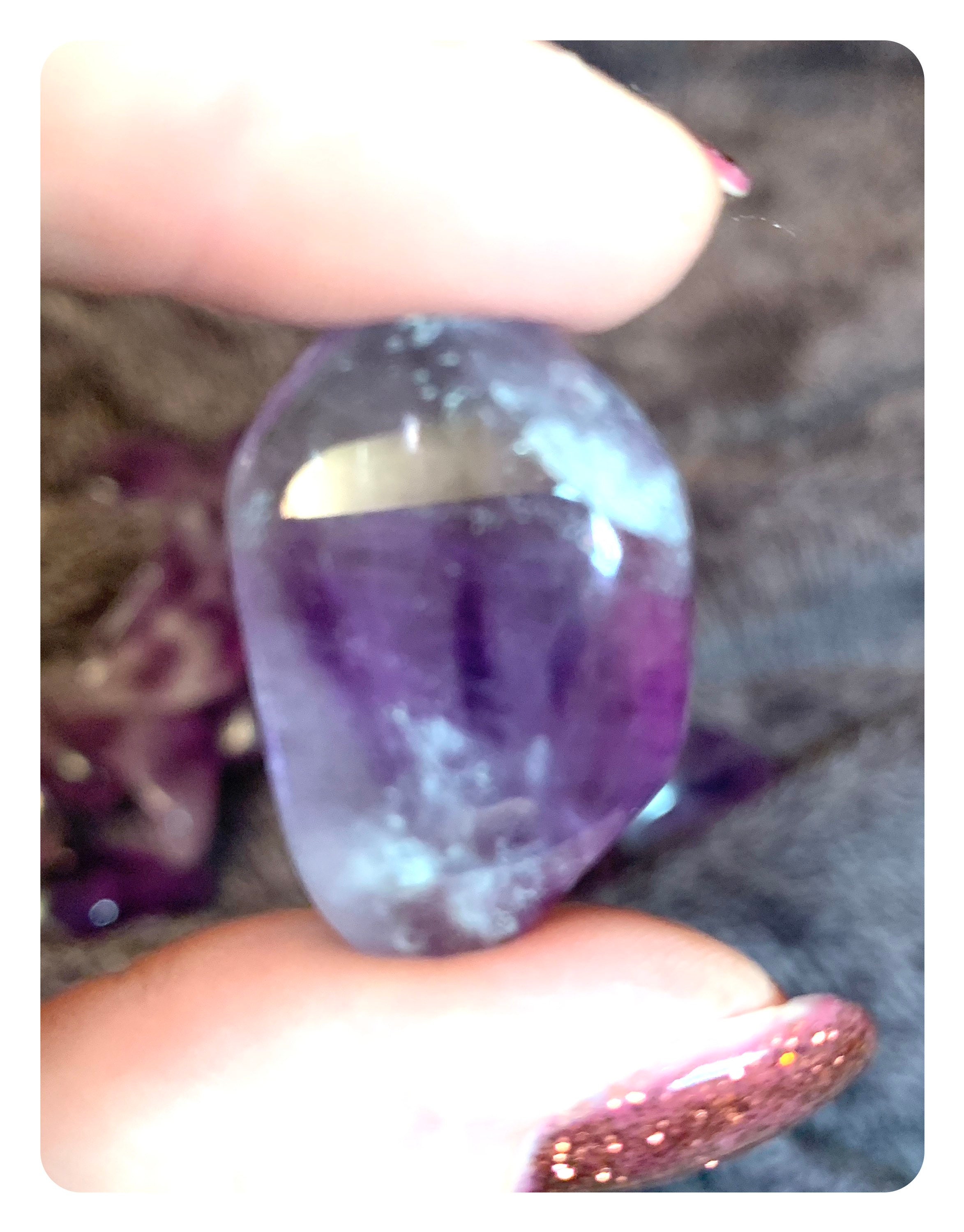 Tumbled Brandberg AMETHYST Fire Mountain in Africa .8 2 | Etsy