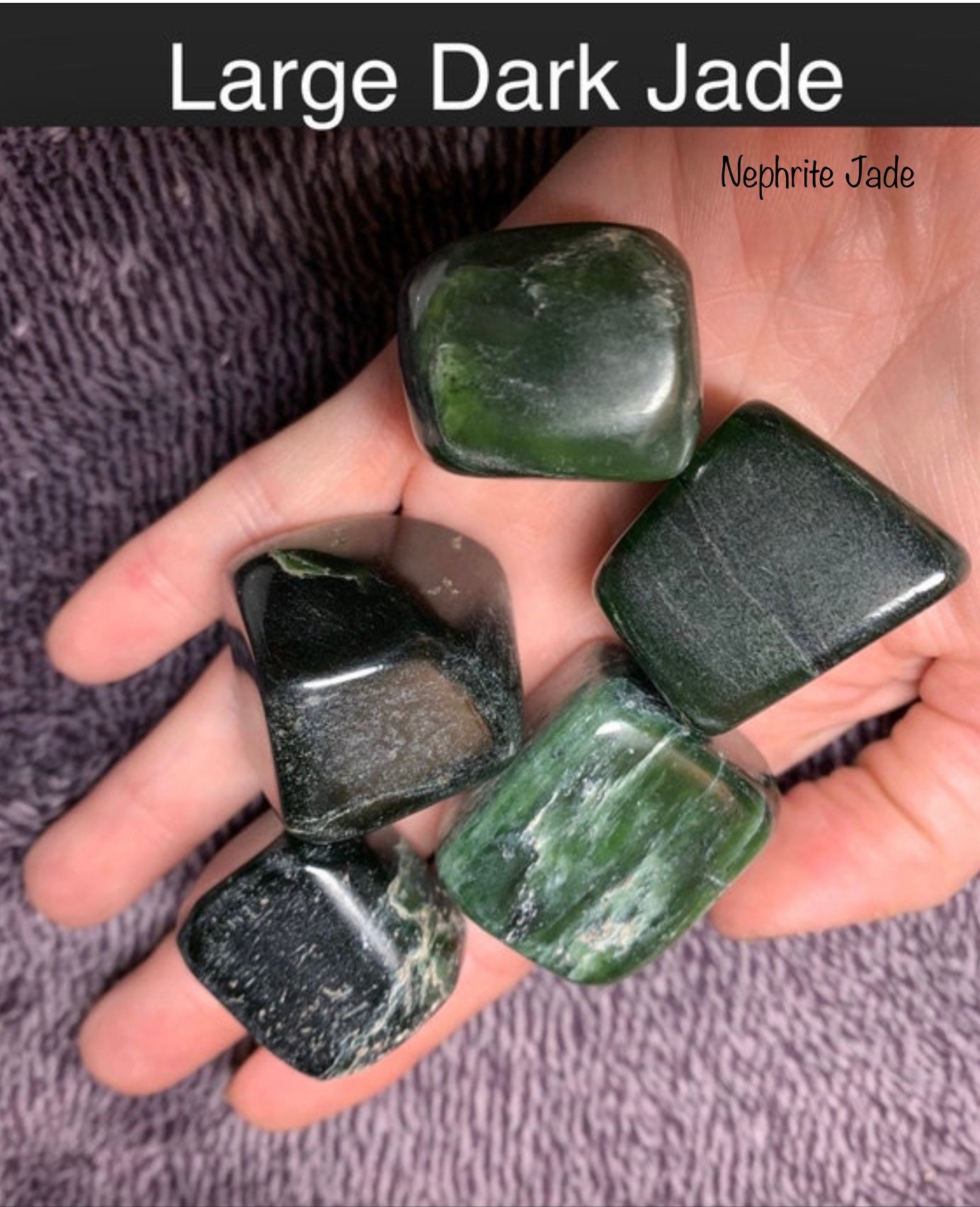 Tumbled Green JADE Stone Nephrite Jade Canada and Jadeite - Etsy