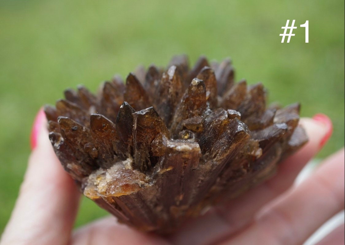Rare Honey CALCITE Specimen - From Indonesia - Amber Calcite Crystal ...