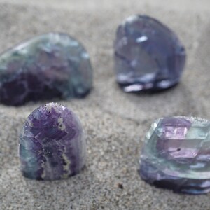 Polished FLUORITE Cabochon With Flat Bottom ~ Ethically Mined and Cut ...