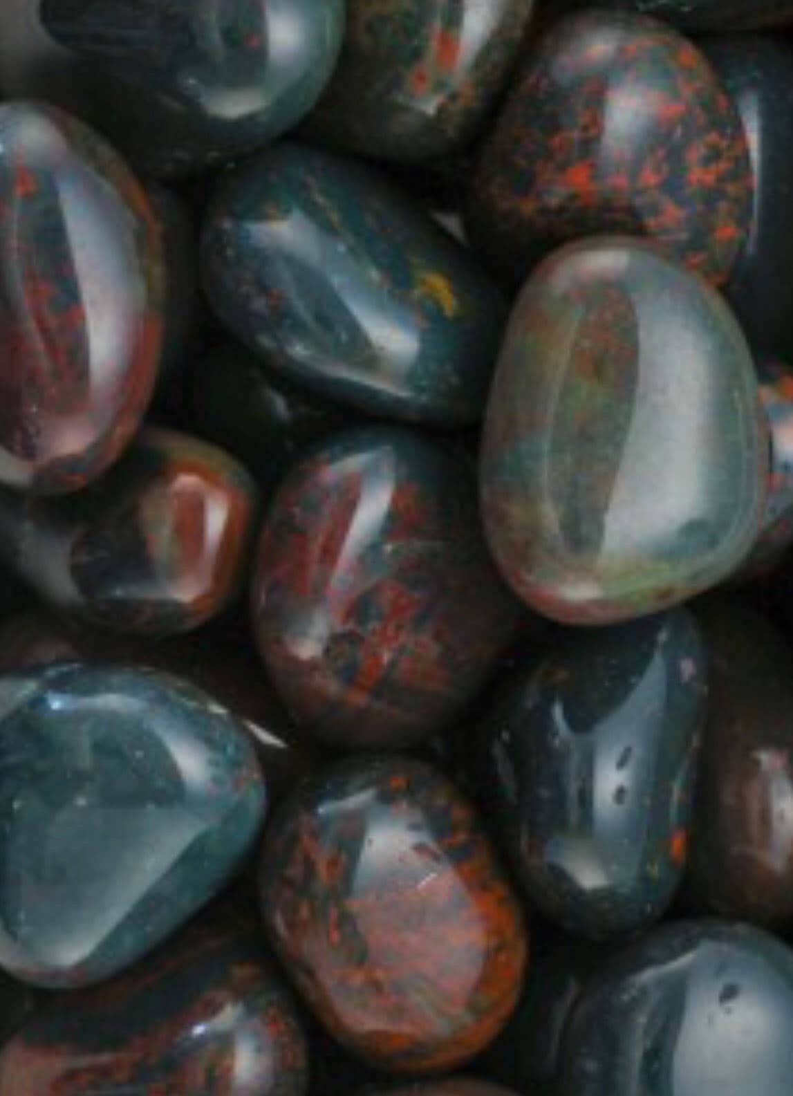 One BLOODSTONE Medium Size Polished or Tumbled Stone This | Etsy