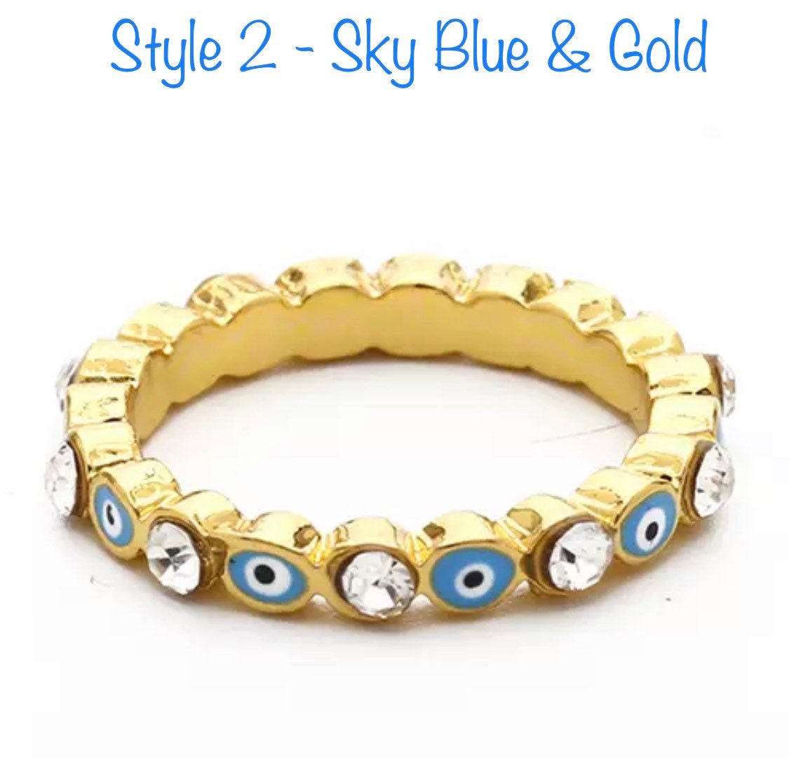 Evil Eye Ring Kit Many Sizes Dragon Eye Eye of Horus | Etsy