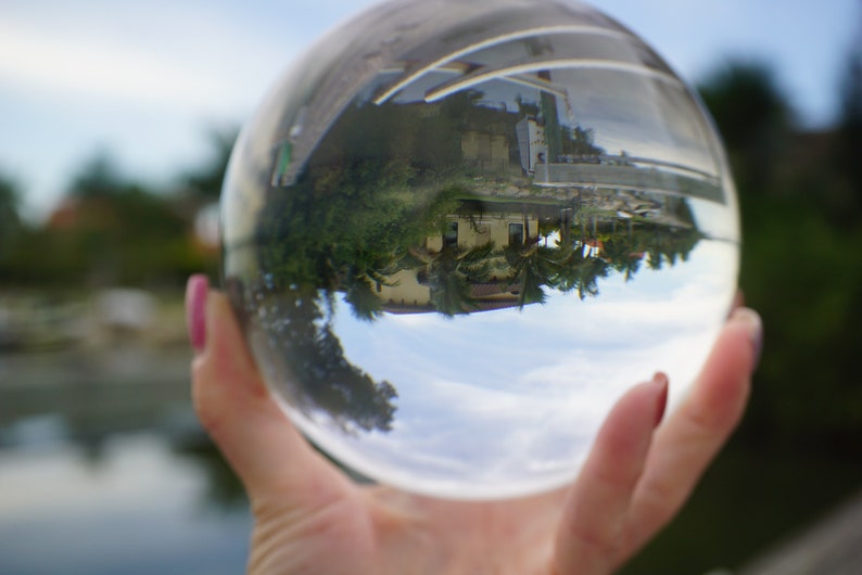 Polished Lead CRYSTAL BALL Sphere 65mm Clear Crystal - Etsy