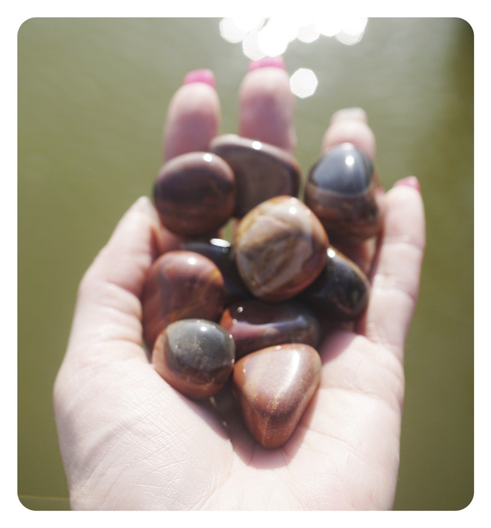 Tumbled Polychrome JASPER Stone aka: Mook Jasper or Mookite - Etsy