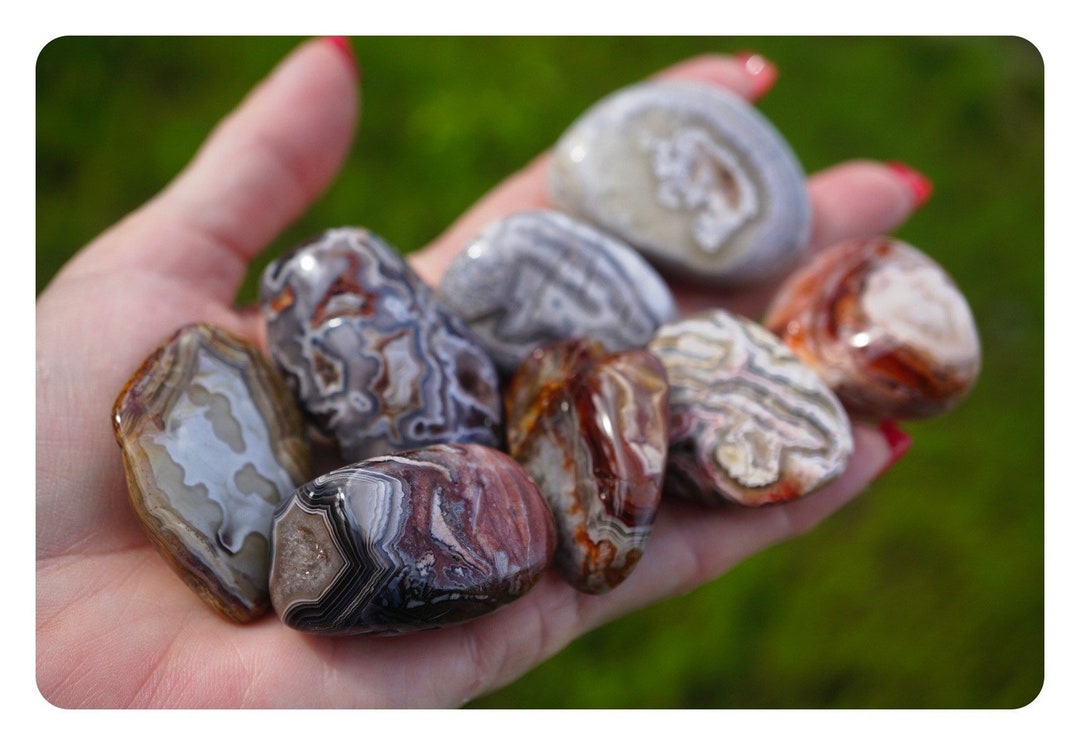 CRAZY Lace AGATE - Tumbled Crazy Lace Cabochon Freeform Slabs - Healing ...