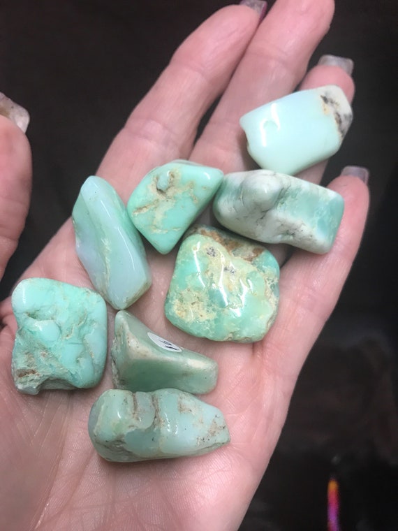 Raw or Tumbled CHRYSOPRASE Polished Small Medium or Large | Etsy