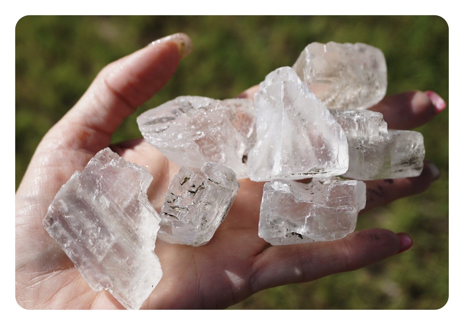 Raw Clear CALCITE Crystal - All Sizes - White Light Calcite Pendant ...