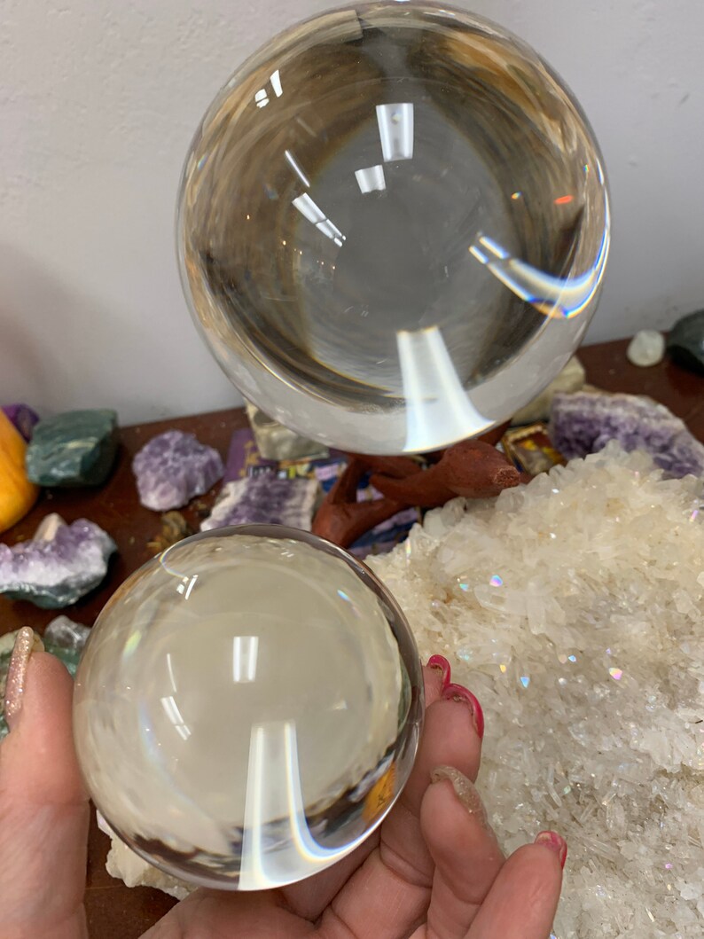 Polished Lead CRYSTAL BALL Sphere 65mm Clear Crystal | Etsy