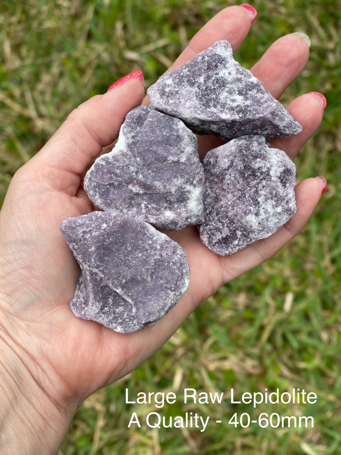 Raw or Tumbled LEPIDOLITE Stone Many Sizes Full of Lithium | Etsy