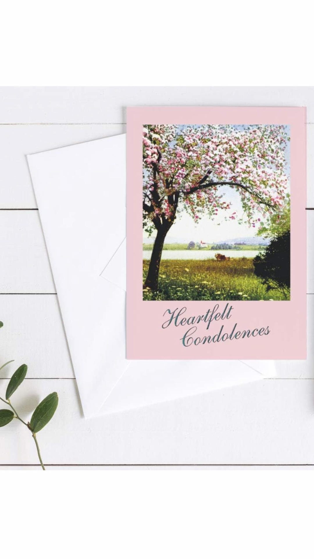 Condolence Greeting Card With Envelope, Celebration of Life Card ...