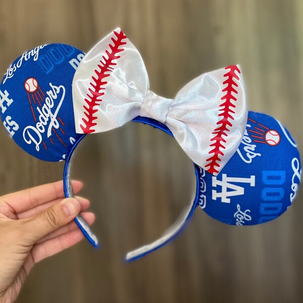 La Dodgers Hair Bow - Etsy