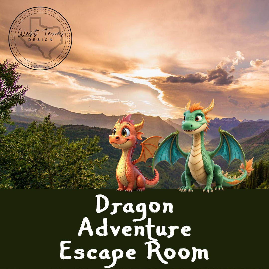 Dragon Escape Room for Kids - Printable Game – Dragon Adventure Escape ...