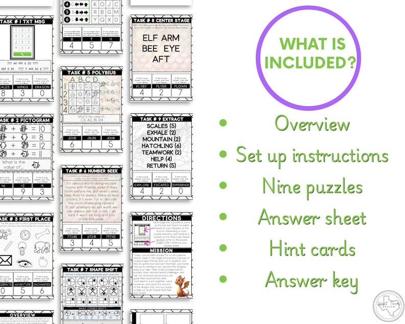 Dragon Escape Room for Kids - Printable Game – Dragon Adventure Escape ...
