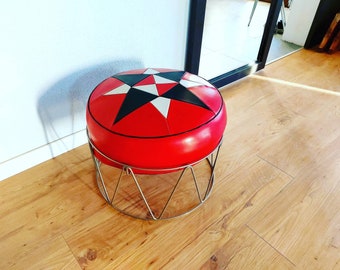 Red Foot Stool | Etsy