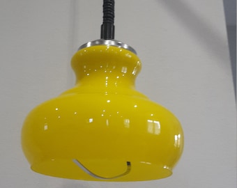 Yellow Glass Pendant Light | Etsy