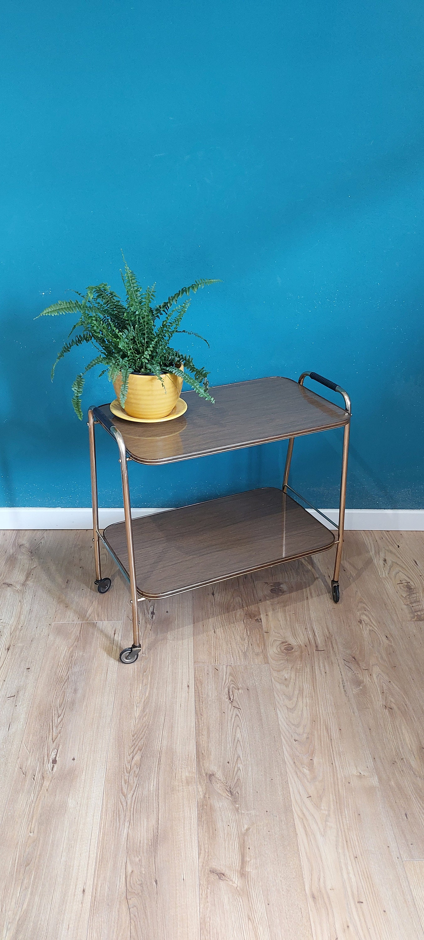 Mcm Bar Cart Bauhaus Style, True Vintage Serving Trolley on Wheels, Mad ...