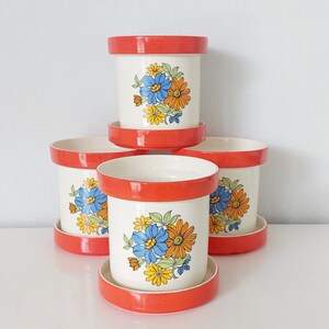 1 of 4 Mcm Ceramic Planter With Saucer / Import Associates Ceramic ...