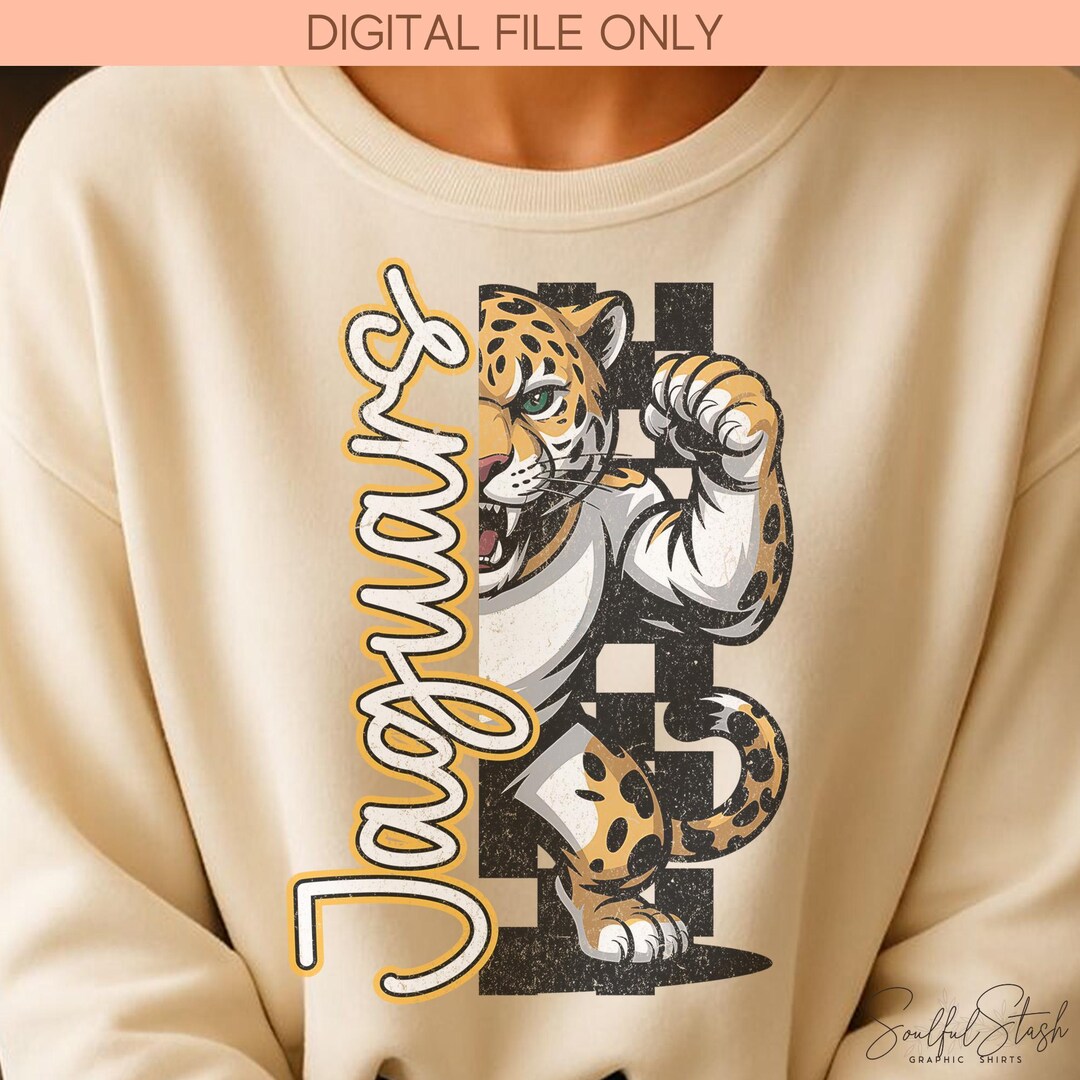 Half Script Jaguars Mascot Bold Design PNG, Fierce School Spirit ...