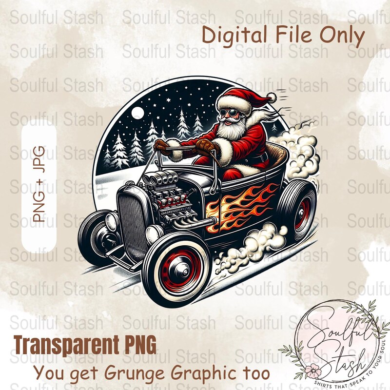 Santa Illustration - Etsy