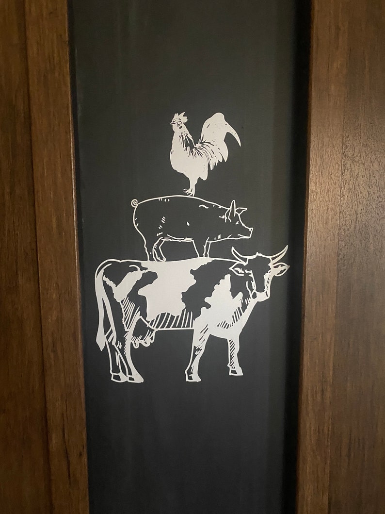 SVG PNG JPEG Farmhouse Animal Stack Cow Chicken Pig - Etsy