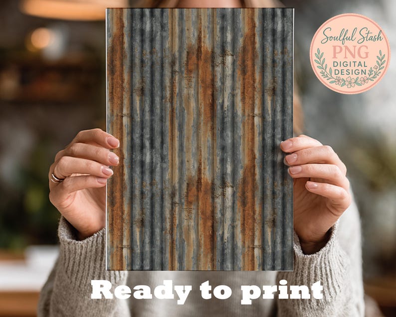 Realistic Farmhouse Texture Seamless Patterns Bundle Country Farm ...