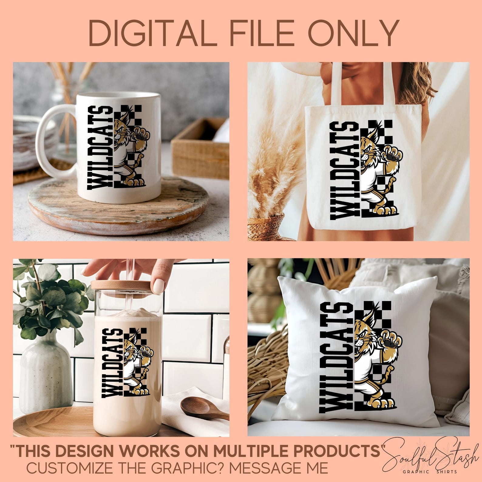 Half Wildcat Mascot Clawing Design PNG, Fierce School Spirit Graphic ...