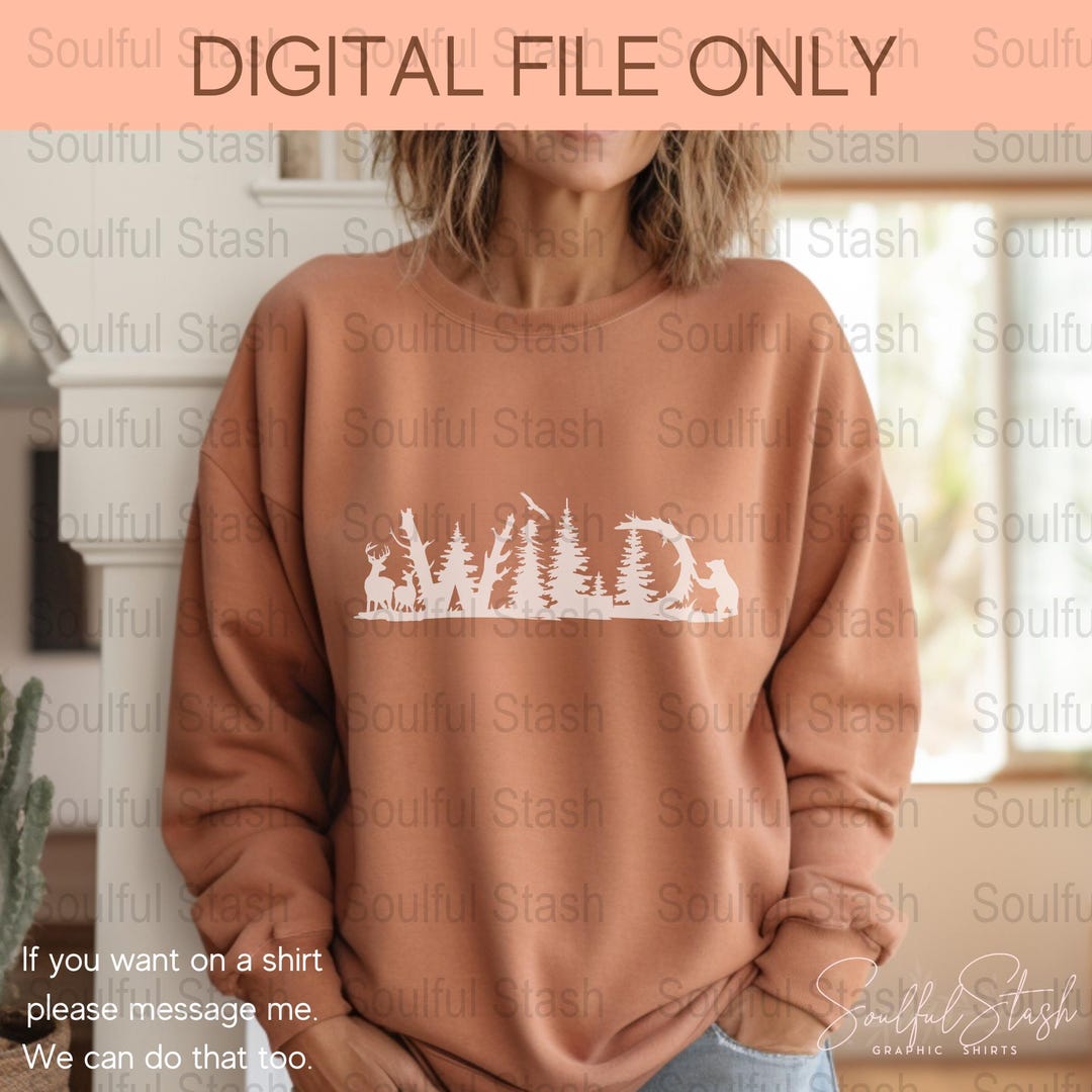 Wild Nature SVG PNG Cut File, Adventure Hiking Digital Download, Forest ...