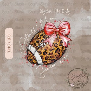 Leopard Print Football Digital Download, Sports Lover Sublimation ...