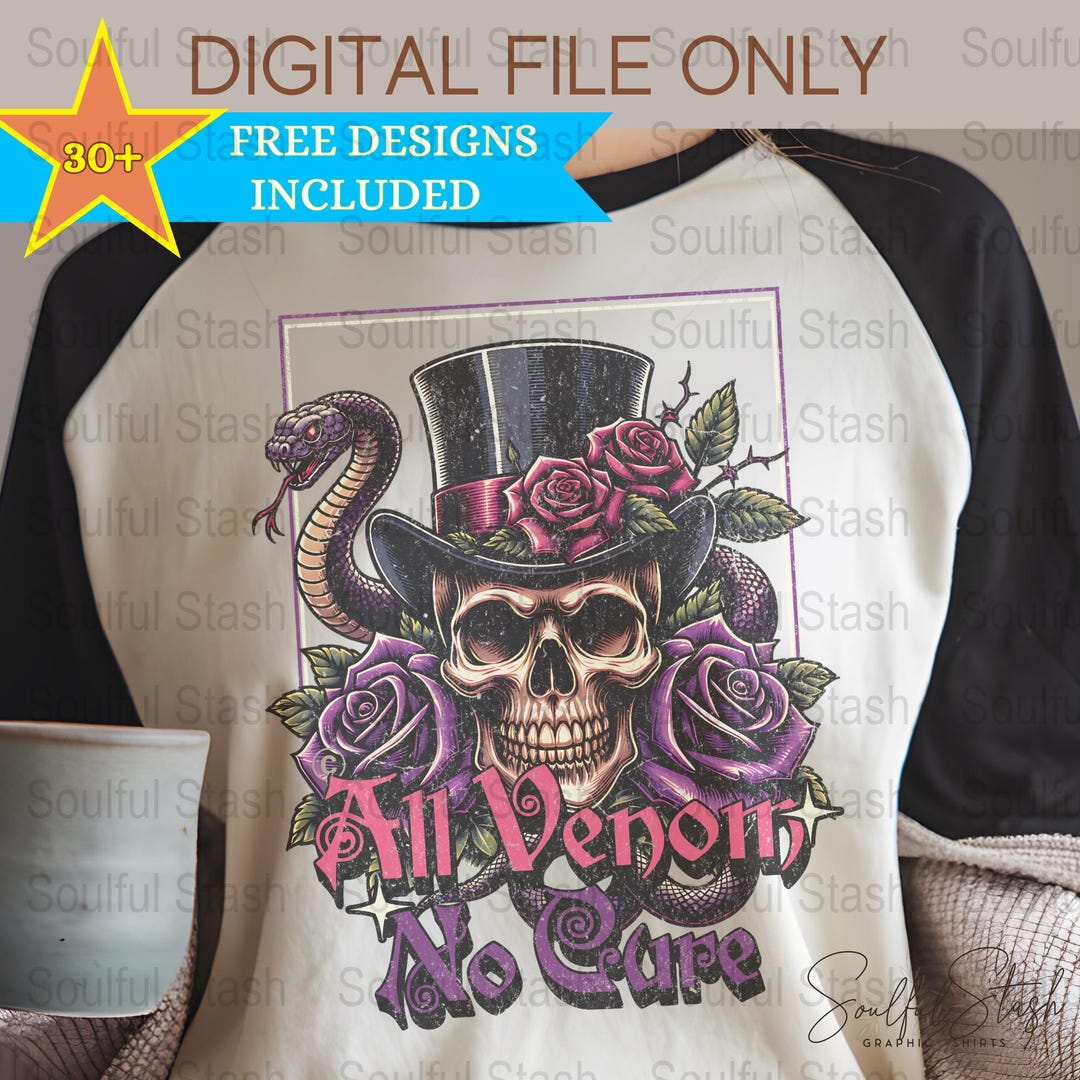 Gothic Skeleton Bundle, Wordplay PNG, Floral Digital Download ...