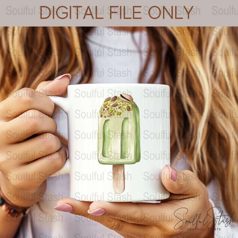 PNG Watercolor Popsicle Clipart Bundle Set, Summer Treats, Ice Cream ...