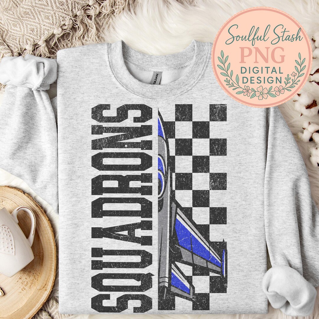 Half Script Squadrons Mascot Bold Design PNG, Fierce School Spirit ...