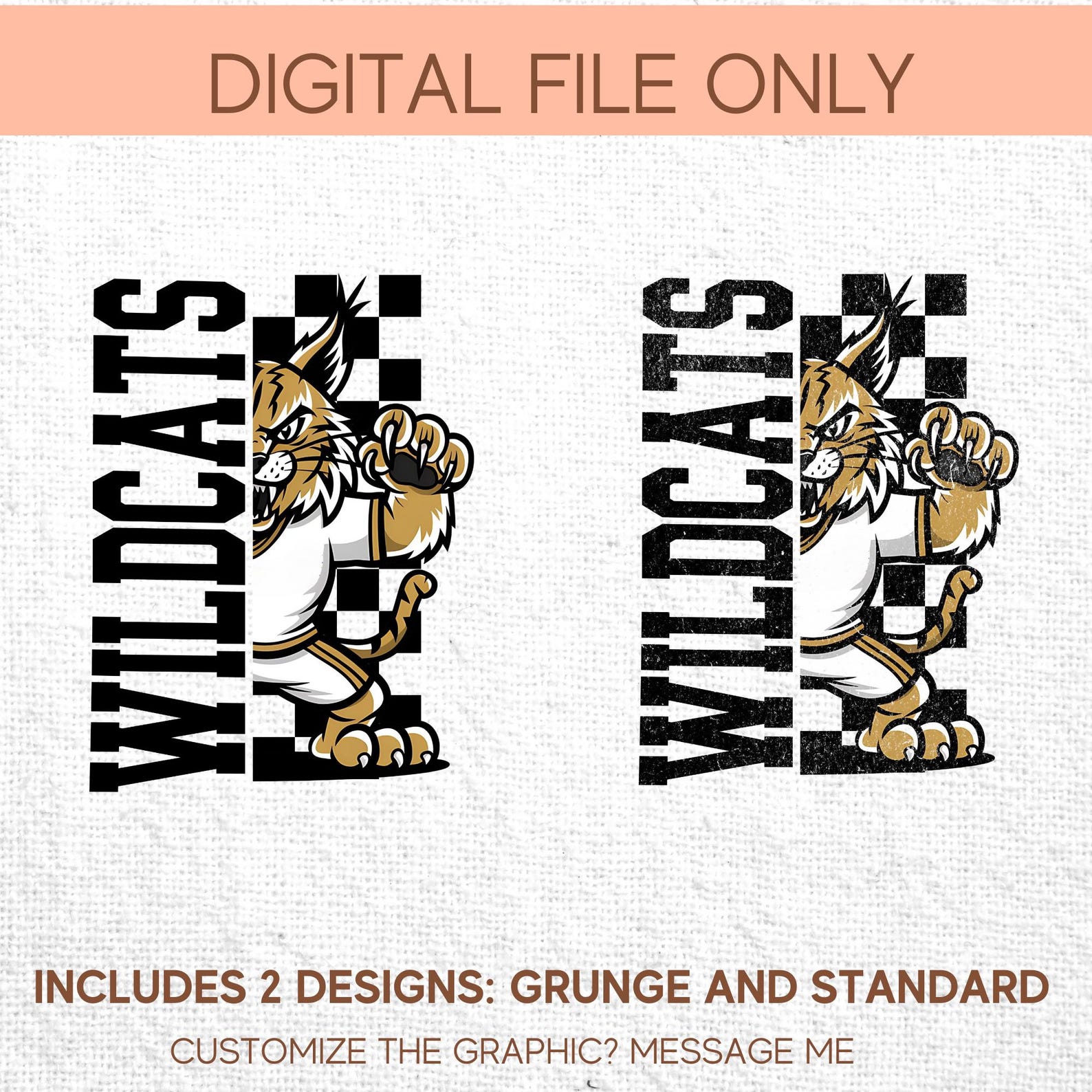 Half Wildcat Mascot Clawing Design PNG, Fierce School Spirit Graphic ...