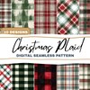 Christmas Holiday Plaid Seamless Repeat Pattern JPEG - Etsy