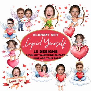 Cupid Yourself Valentine Clipart - Etsy