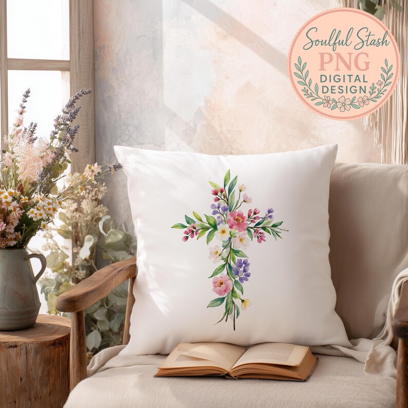 Spring Faith Based Clipart Bundle Watercolor Religious Illustrations ...