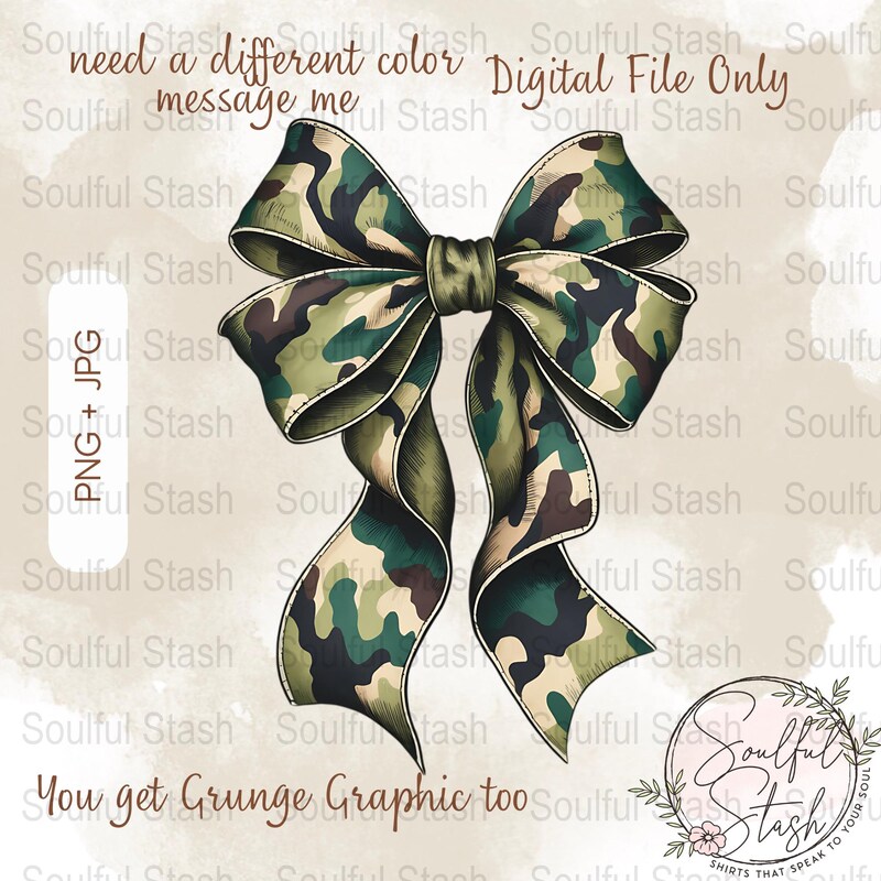Camo Cheer Bow - Etsy
